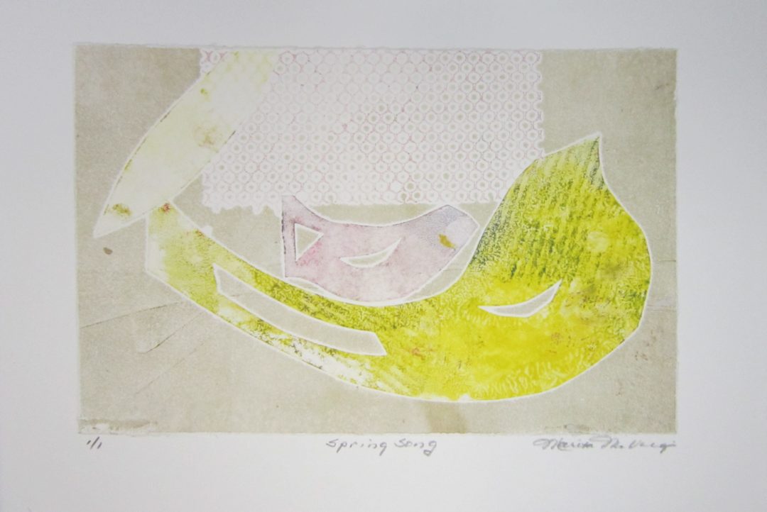 Spring Song - Monotype, in Printmaking